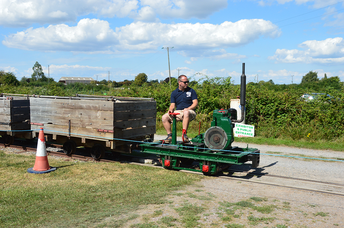 Trust's peat railway vehicles in action at Westonzoyland's gala • S&DRT