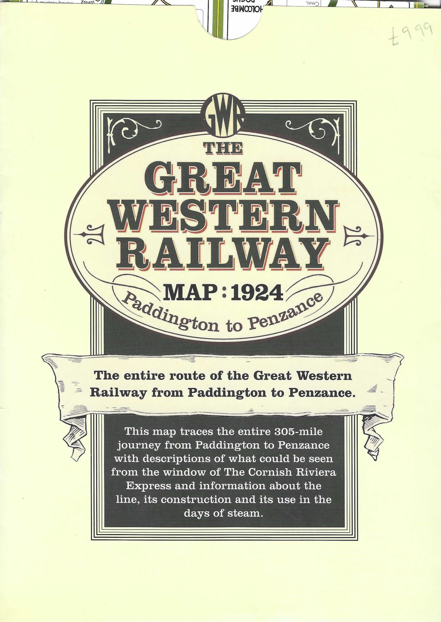The Great Western Railway Map 1924 Paddington to Penzancee • S&DRT